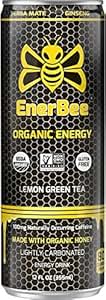 Amazon.com : EnerBee Organic Sparkling Energy Drink, Honey Lemon Green ...