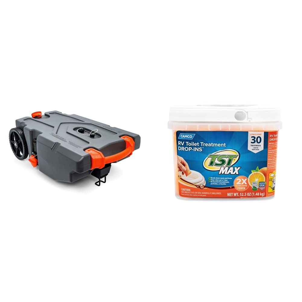 Mua Camco Rhino 36-Gallon Portable Waste Tote Tank Bundle for RVs ...