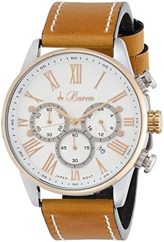 سعر Buren Watch BU81028M Stainless Steel bracelet Watch With Gold frame ...