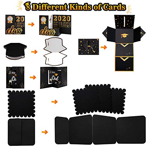 Yaaaaasss! Graduation Explosion Box Graduation Cap Gift Box with Yellow ...