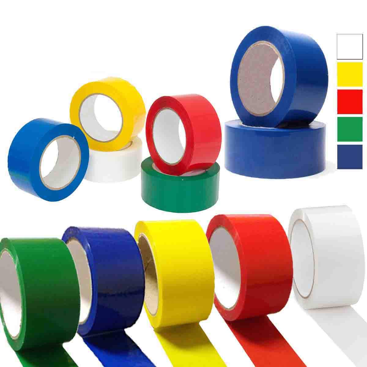 Low Noise 50MM x 66M Coloured Packaging Tape for Parcels and Boxes ...