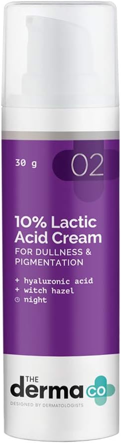 The Derma Co 10% Lactic Acid Cream For Dullness & Pigmentation - 30gm ...
