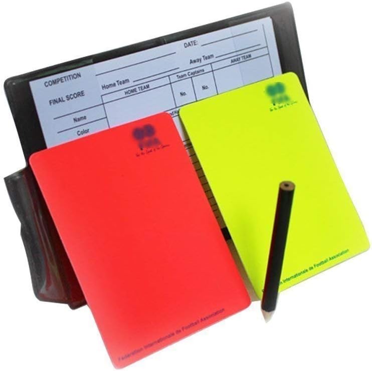 A-NAM Referee Notebook Card set, Sports Referee Kit for Football ...