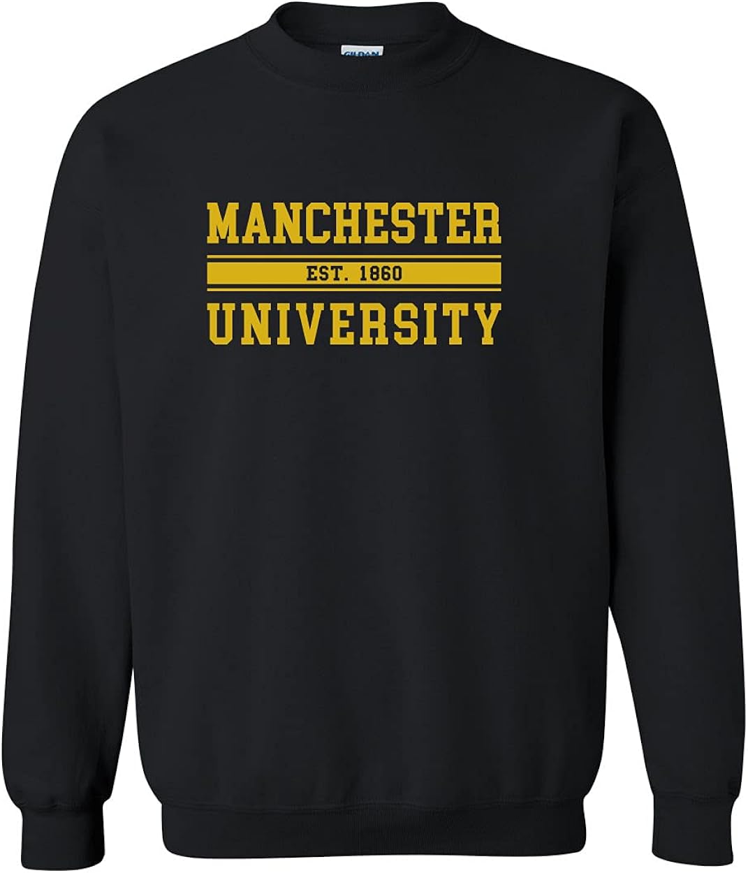 Amazon.com: CreateMyTee | Manchester University EST One Color Crewneck ...