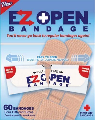 Amazon.com: EZ Open Bandage - 60 count: Health & Personal Care