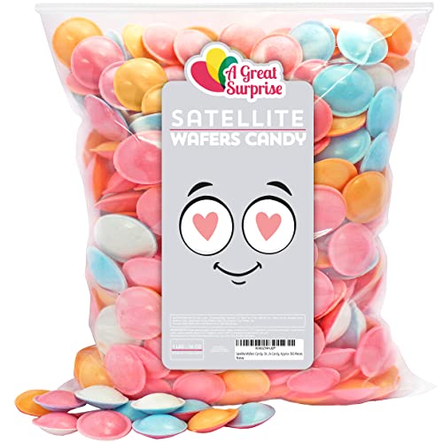 Satellite Wafers Candy - 350 Pieces - Pastel Candy - Flying Saucers ...