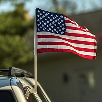 Amazon.com : 12 U.S. American Car Window Clip On Flag PERFECT for CAR ...