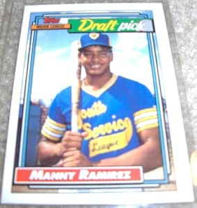 1992 Topps Manny Ramirez Rookie Baseball Card #156 - Shipped In ...