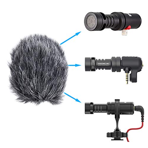 YOUSHARES Microphone Deadcat Windscreen - Outdoor Wind Shield Mic ...