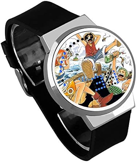 Smartwatches,Touch Screen LED Uhr One Piece Anime Umgebende ...