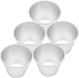 KitchenCraft Anodised Aluminium Mini Pudding Moulds, 7.5 cm (3") (Set ...