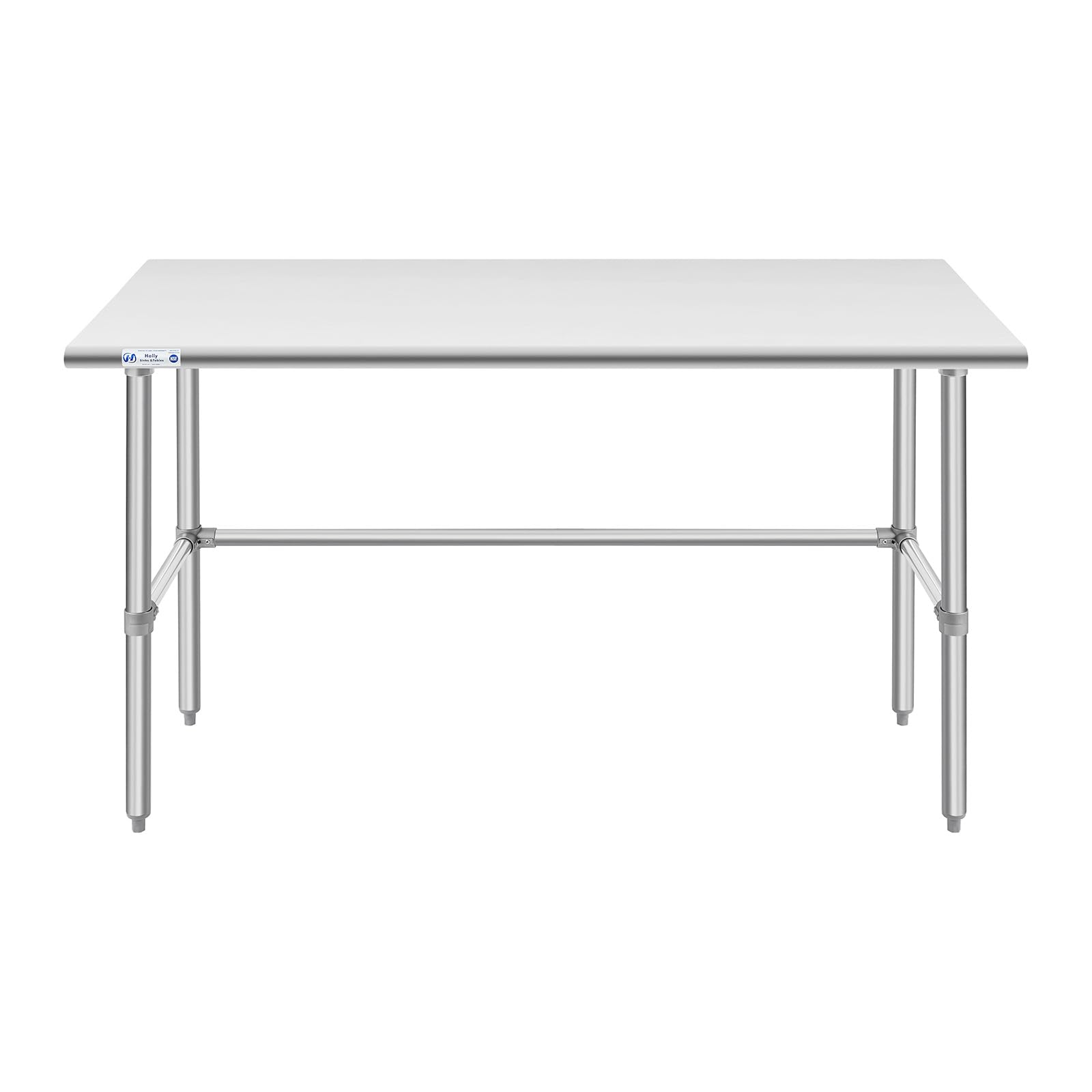 HALLY Open Base Stainless Steel Table 30 x 60 Inches, NSF Commercial ...
