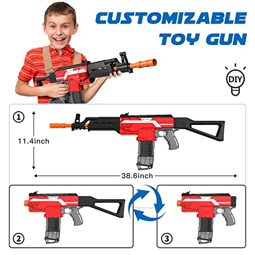 Automatic Toy Gun Kids, Automatic Toy Foam Blasters, Stem Toys for 6-12 ...