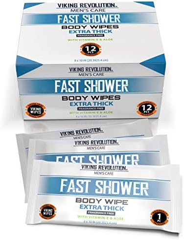 Viking Revolution Body Wipes for Men- Gym Wipes, Shower Wipes ...