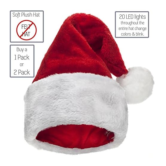 LED Santa Claus Christmas Hat
