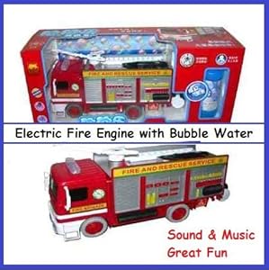 Pumper the Electric Fire Truck with Bubble Water: Amazon.co.uk: Toys ...