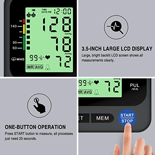 Upper Arm Blood Pressure Monitor, Clinically-Accurate BP Monitor ...