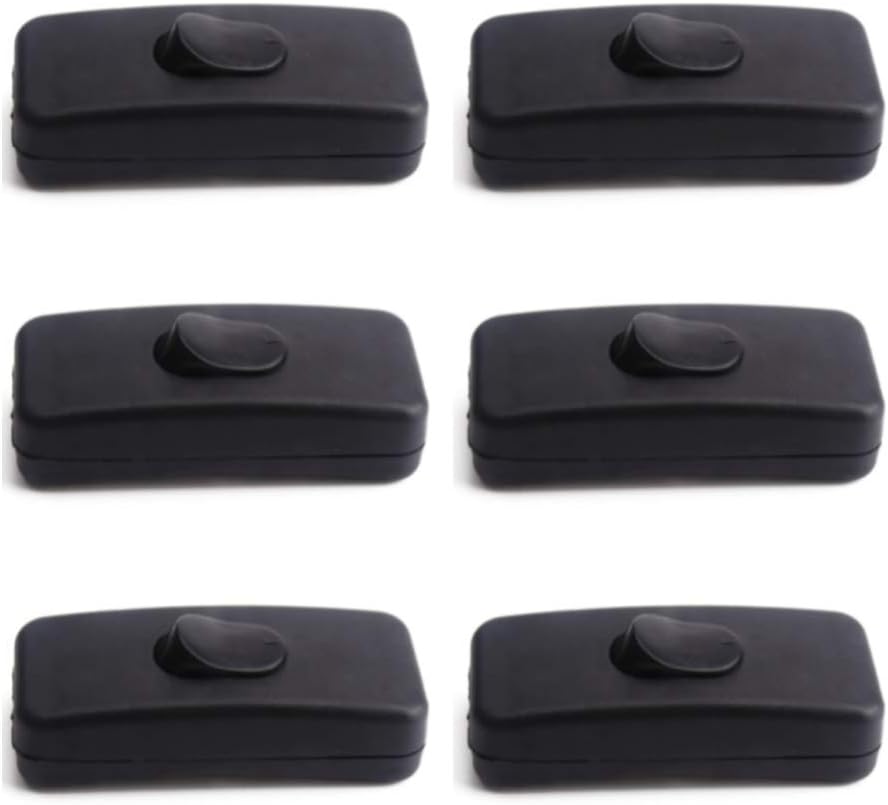 6 Pieces Torpedo Switch 2 Amp Inline Switch Black Inline Switch Use ...