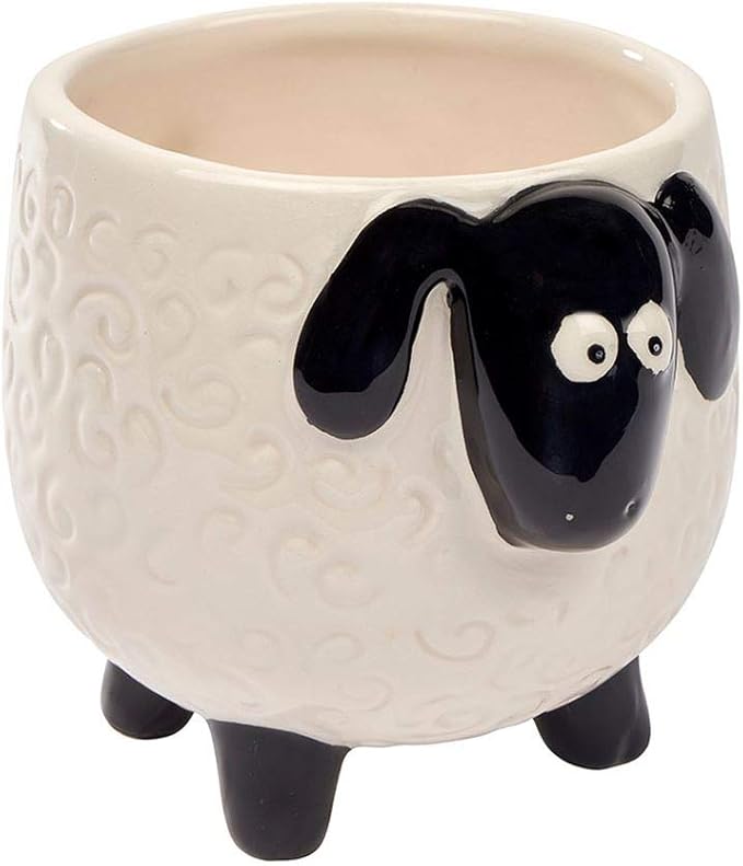 Carousel Home and Gifts Ceramic Sheep Indoor Outdoor Garden Planter ...