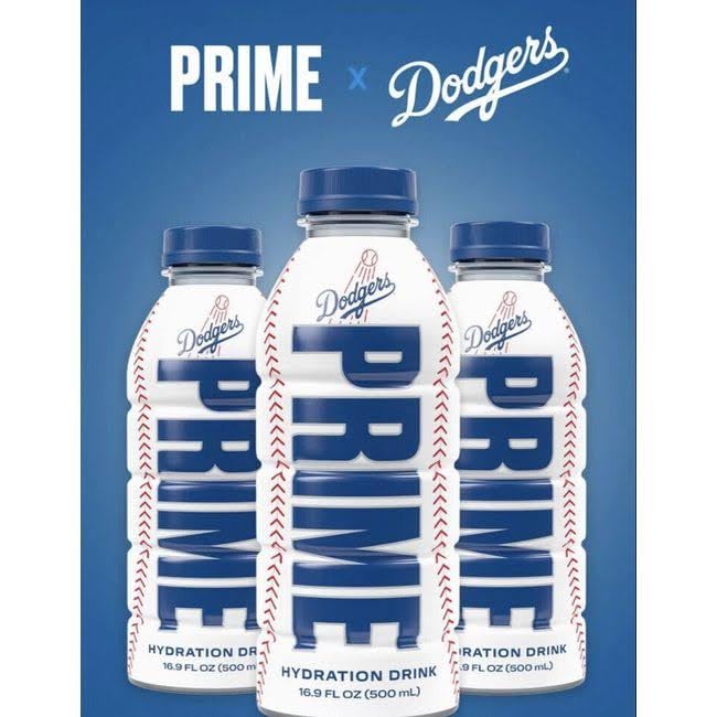 Prime Hydration Drink Limited Edition LA Dodgers, 16.9 Fl Oz, Los ...