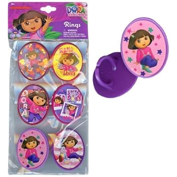 Amazon.com: Dora the Explorer and Boots Cupcake Rings - 24 pcs by ...