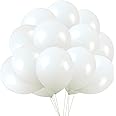 Amazon.com: White Balloons Latex Party Balloons, 50 pack 12 Inches ...