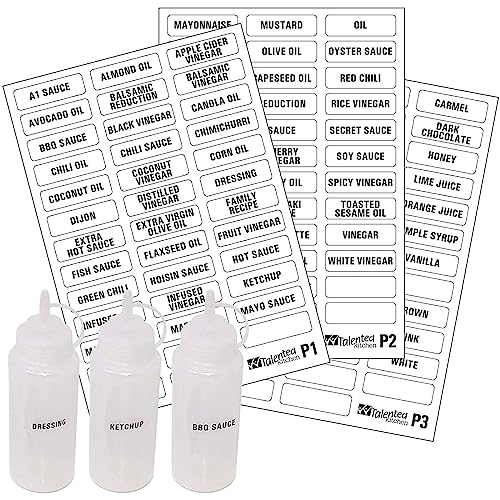 Talented Kitchen 114 Condiments and Sauces Label System 114 Names of ...