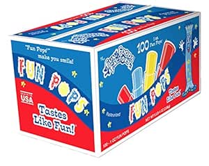 Fun Pops Freeze Pops 100 Ct/1oz: Amazon.com: Grocery & Gourmet Food