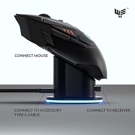 Mua EZYEZII Mosue Power Metal RGB Power Stander Charging Dock for ...