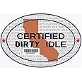 Amazon.com - Certified Dirty Idle Sticker Decal for Diesel Trucks ...