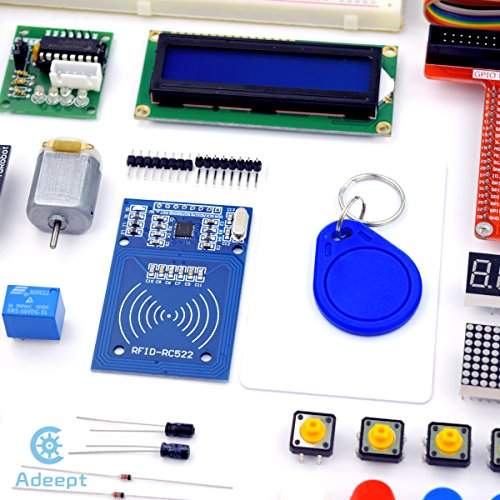 Adeept RFID Starter Kit for Raspberry Pi 4 3 Model B+ B, Stepper Motor ...