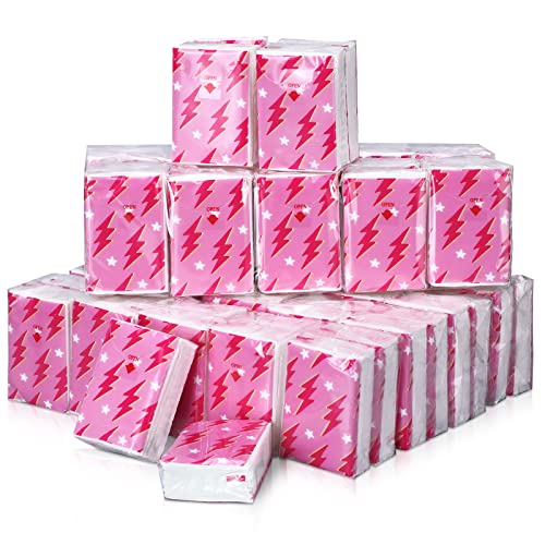 60 Pack Pocket Tissues 3 Ply Travel Tissues Packs Bulk Smile Face ...
