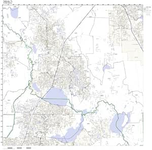 Deltona, FL ZIP Code Map Not Laminated : Amazon.ca: Office Products