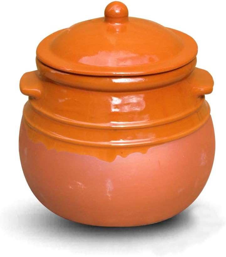 terracotta casserole/Stew Pot (Puchero) 4.5 Litre 23cm diameter x 27cm ...