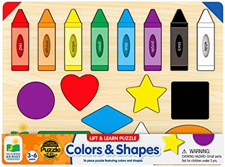 The Learning Journey: Lift & Learn Puzzle Colors & Shapes Preschool ...