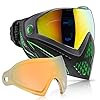Dye i5 Paintball Goggle (Emerald with Faded Sunrise Thermal Lens Combo ...