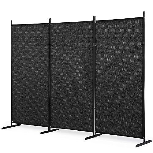 Black Divider for Room Separation - Privacy Dividers for Rooms 3 Panel ...