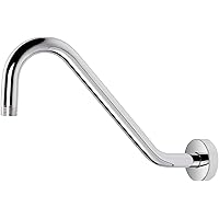 NearMoon J Shaped Shower Head Extension Arm, Stainless Steel Shower ...