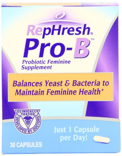 RepHresh Pro-B Probiotique féminin supplément, Capsules 30-Count