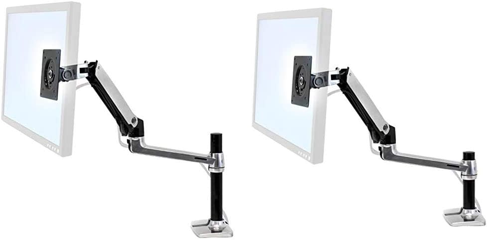 Ergotron LX Desk Mount LCD Monitor Arm, Tall Pole & LX Desk Mount LCD ...