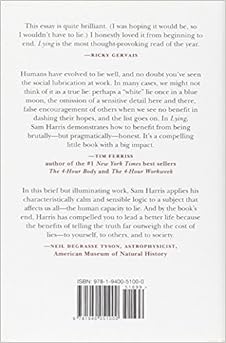 Lying: Sam Harris, Annaka Harris: 9781940051000: Amazon.com: Books