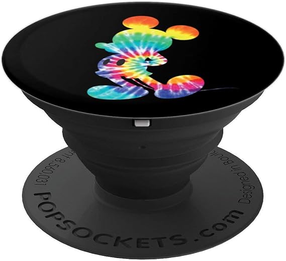Amazon.com: Disney Mickey Mouse Rainbow Tie Dye PopSockets Grip and ...