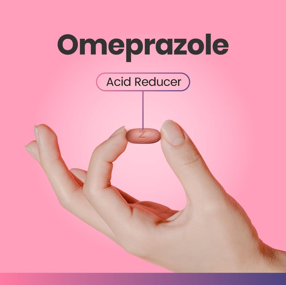 OmepraCare DR Tablets Omeprazole 20mg Acid Reducer for Heartburn, (14 ...