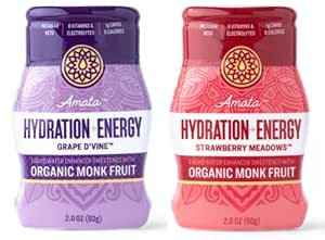 Amazon.com: Organic Monk Fruit Sweetened Water Enhancer, Amata Health, 2-Pack 2 oz Bottles ...