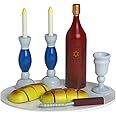 Amazon.com: Large Colorful Wooden Shabbat Set in a Sack : Toys & Games