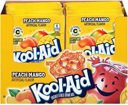 Kool-Aid Peach Mango Flavored Unsweetened Caffeine Free Powdered Drink ...