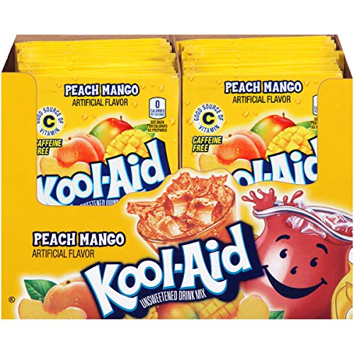 Kool-Aid Peach Mango Flavored Unsweetened Caffeine Free Powdered Drink ...