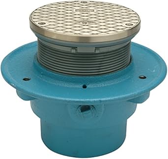 Zurn CR05NIP2S-C PVC Cleanout with 5" Round Nickel Bronze Top and ...