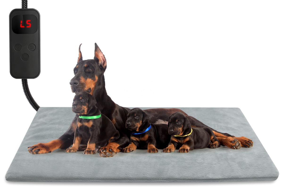 Lamlingo Pet Heating Pad for Cat Dog,Extremely Waterproof Heated Cat ...