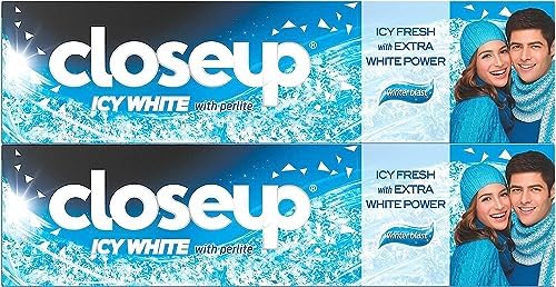 CLOSE UP Toothpaste, for whiter teeth & fresh breath, Icy White with ...